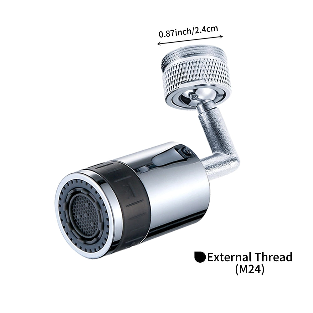720 Degree Rotating Universal Faucet Aerator with Splash Filter and Wa